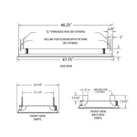 Lithonia 2WRTL 2x4 Recessed LED Troffer, Wet-Location