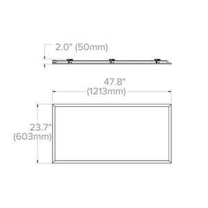 Columbia CBT24-LSCS 2x4 Back-Lit LED Flat Panel, CCT & Lumen Switchabl