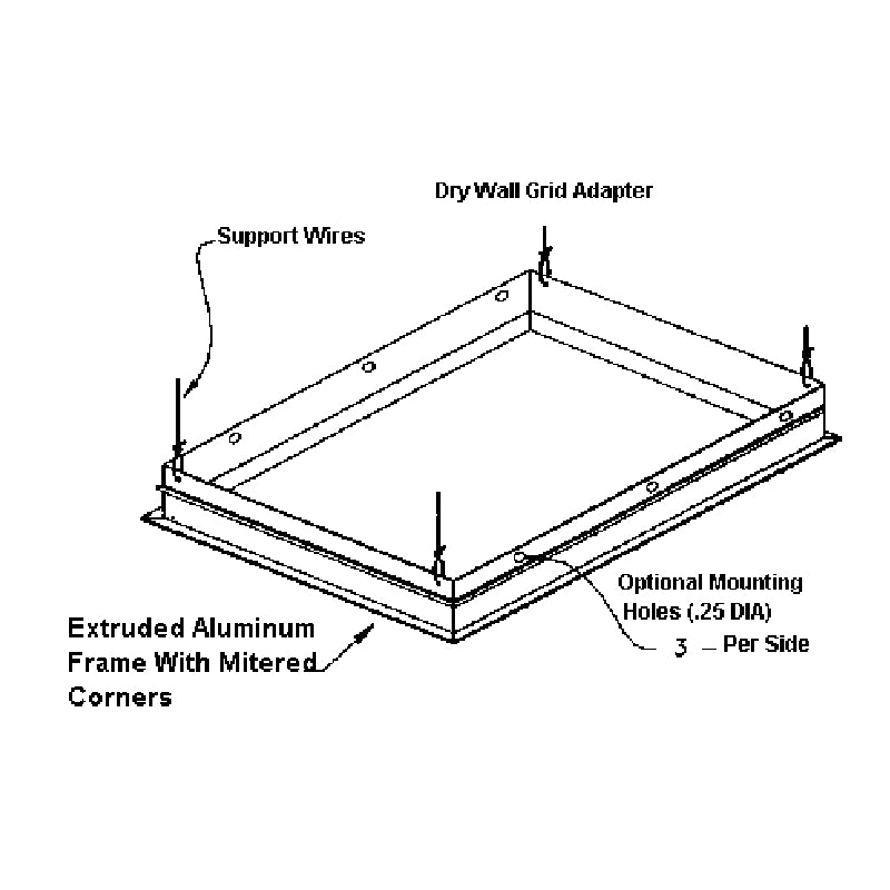 Lithonia DGA22 2x2 Dry-Wall Grid Adaptor