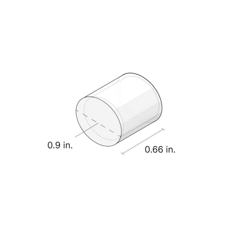 Diode LED Linaire Flex Tube 360 End Cap, 2-Pack