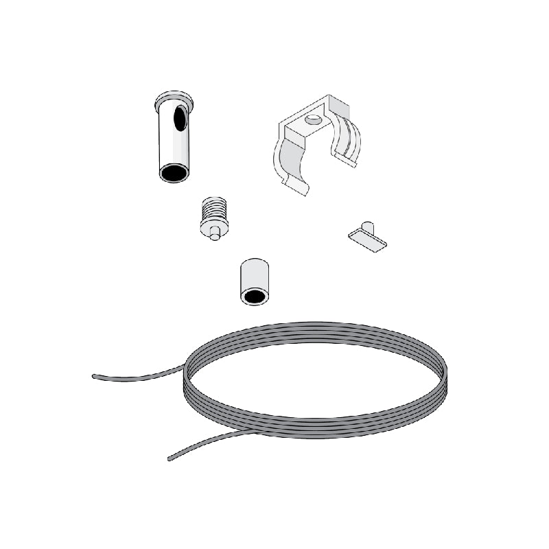 Diode LED Linaire Flex Tube 360 Hanging Hardware, 2-Pack