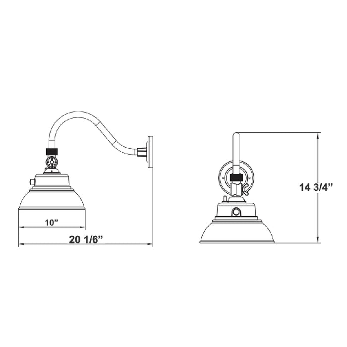 Westgate GNB 25W LED Gooseneck Barn Light