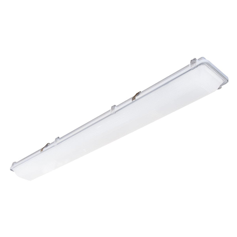Columbia LXEM4 4-ft LED Vaportite, High Lumens, 4000K, Ribbed Frosted