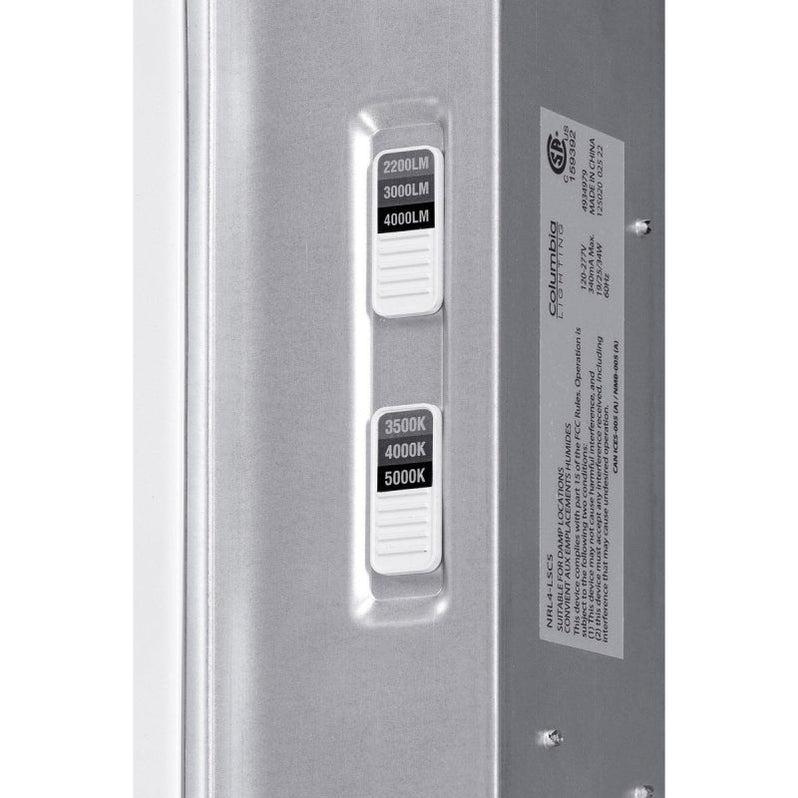 Columbia NRL4-LSCS Transition 4-ft LED Narrow Recessed Linear Light, C