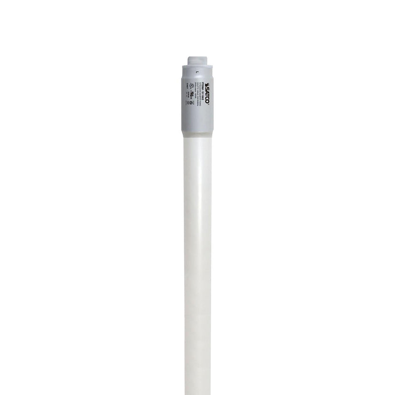 Satco S11965 18W 4-ft T8 LED Linear Bulb, Type B, Recessed Double Cont