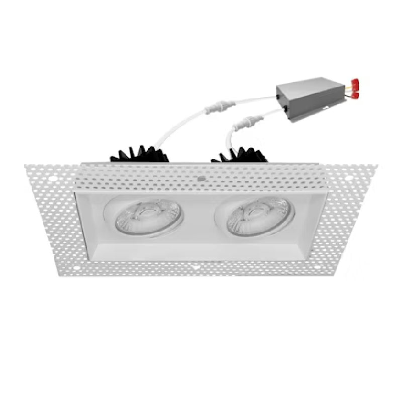 Envision LED 4" Multiple Trimless Double Head Downlights, 5CCT Selecta