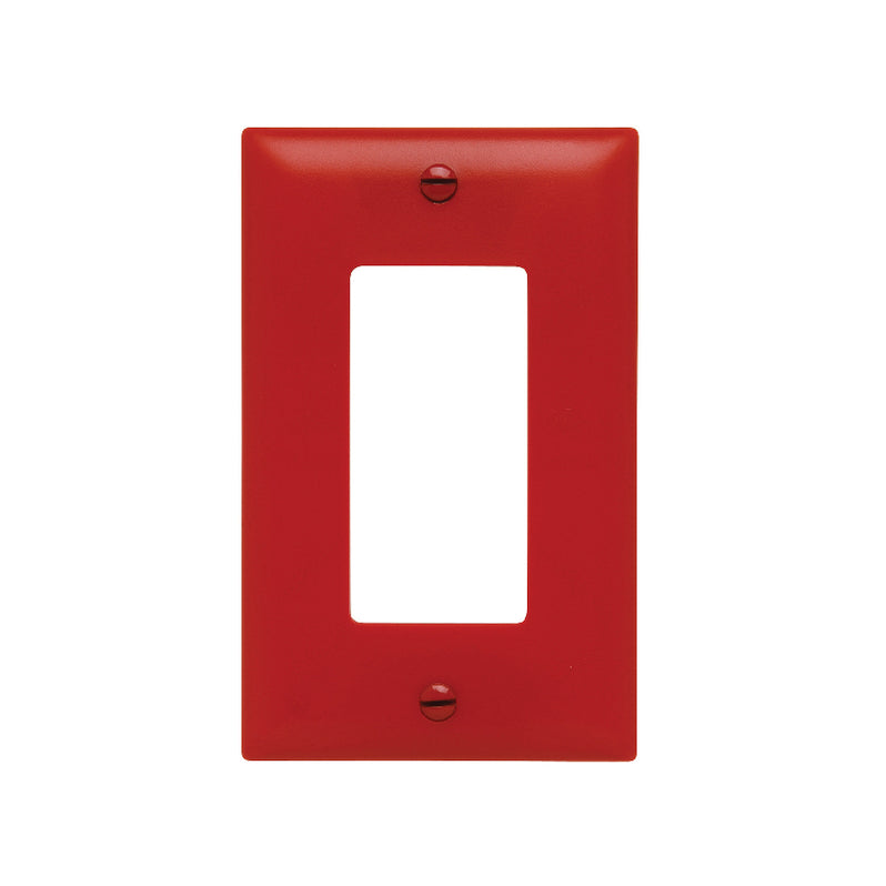 Wattstopper TP26 TradeMaster 1-Gang Nylon Wall Plate, 1 Decorator Open