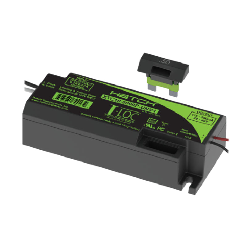 Hatch XTC16 16W Key Programmable Constant Current LED Driver, Side Lea