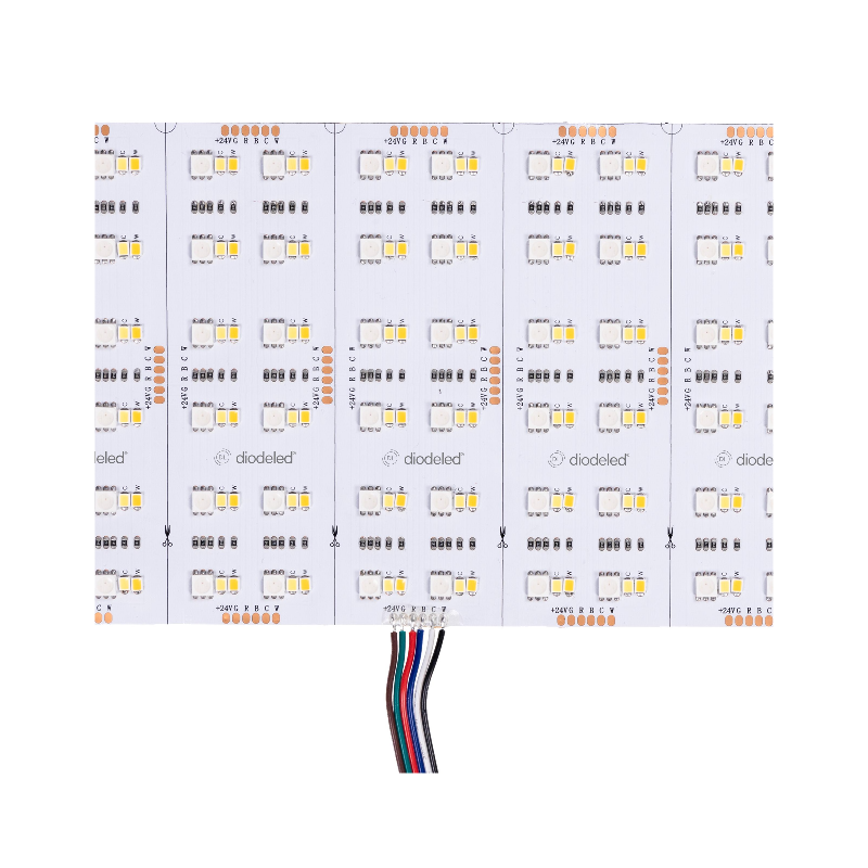 Diode LED Puralight RGBTW LED Flex Sheet 80W, 20"X9", Up to 5300 Lumen
