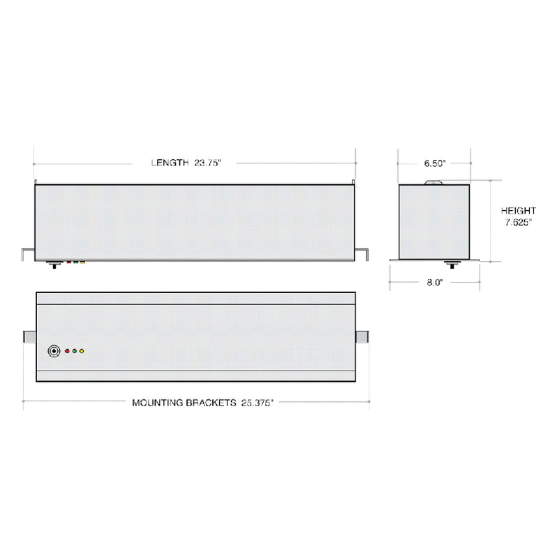 IOTA IIS 125 CG 125W Emergency Inverter for Ceiling Grid Mounting Requ