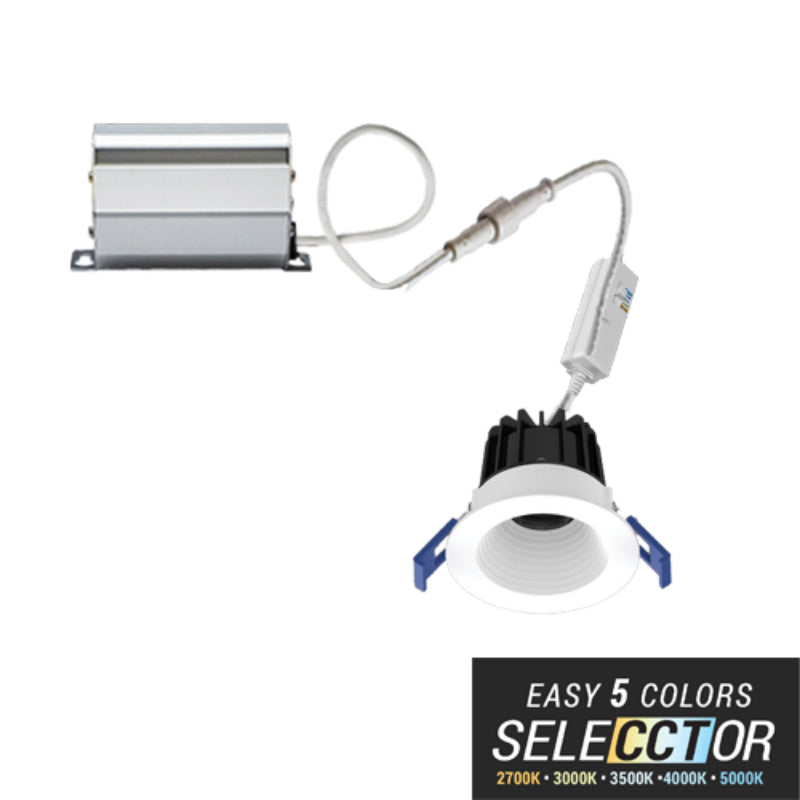 Elite RL275-CCT 2" Round LED Fixture With Changeable Reflector, 5CCT S