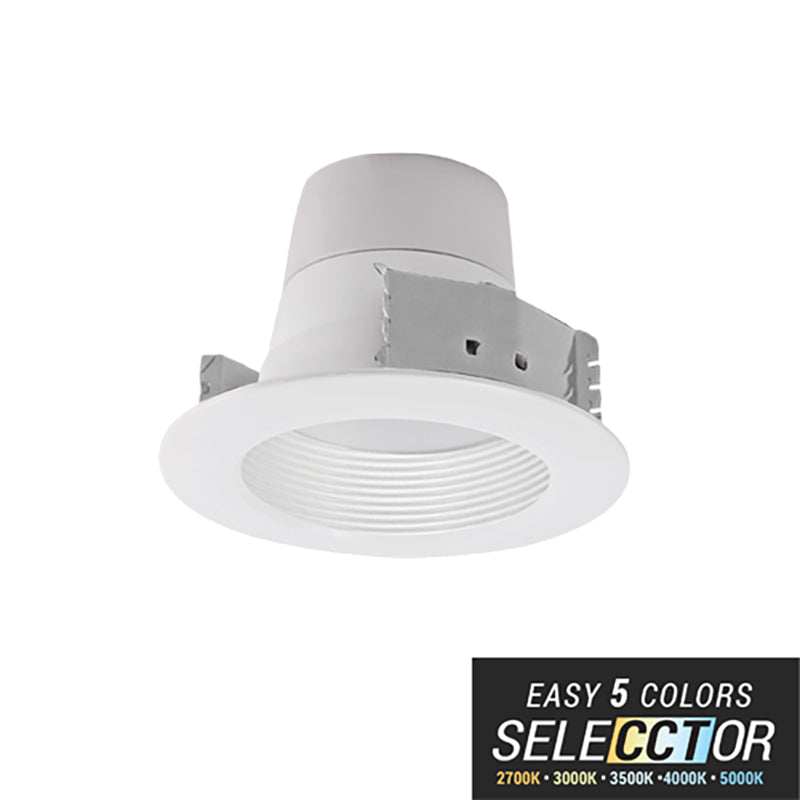 Elite RL431 4" 10W LED Retrofit Baffle, 5CCT Selectable, 700 Lumens, 1