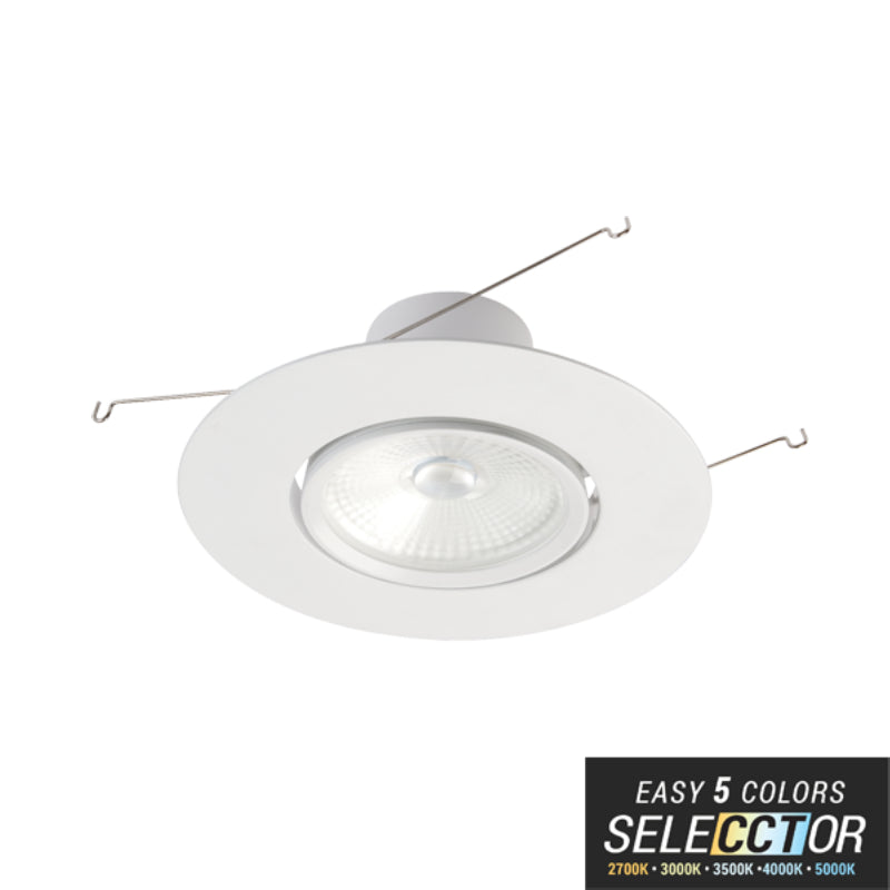 Elite RL665-CCT 6" 16W Adjustable LED Recessed Retrofit, 5CCT Selectab