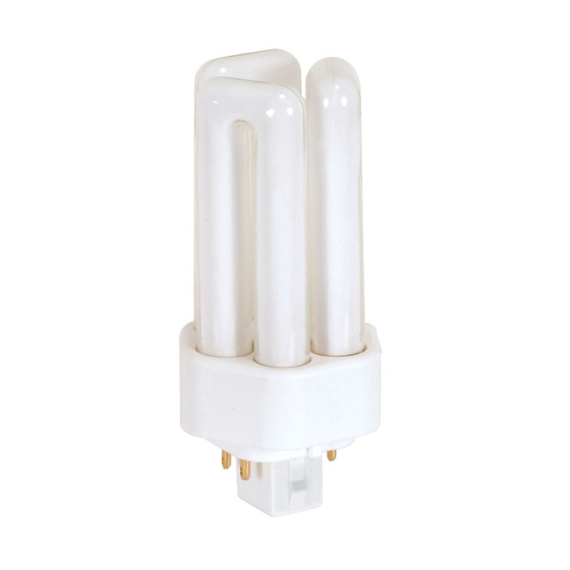Satco S8399 13W T4 Triple Tube 4-Pin CFL Bulb, 2700K