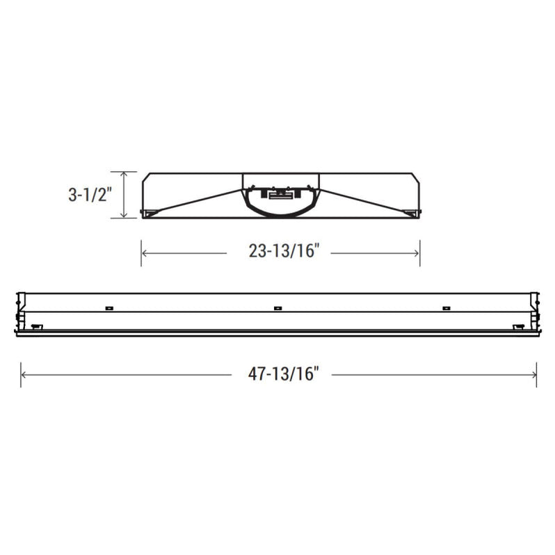 Oracle 24-OEVHP 2x4 LED HIGH LUMENS Shallow Plenum Recessed Troffer, M