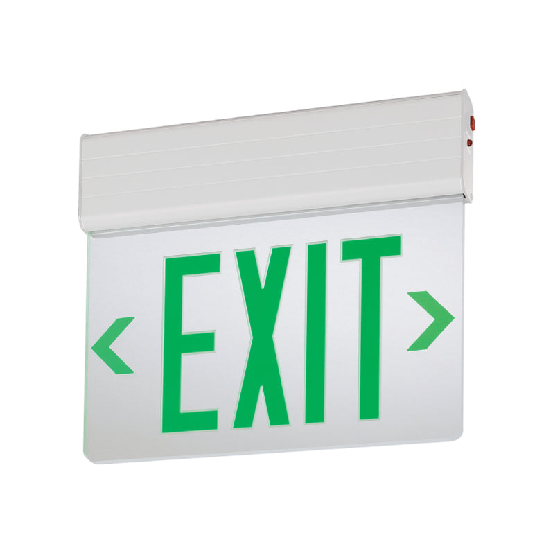 Lithonia EDG Edge-Lit LED Exit Sign with Battery Backup, Single Face,