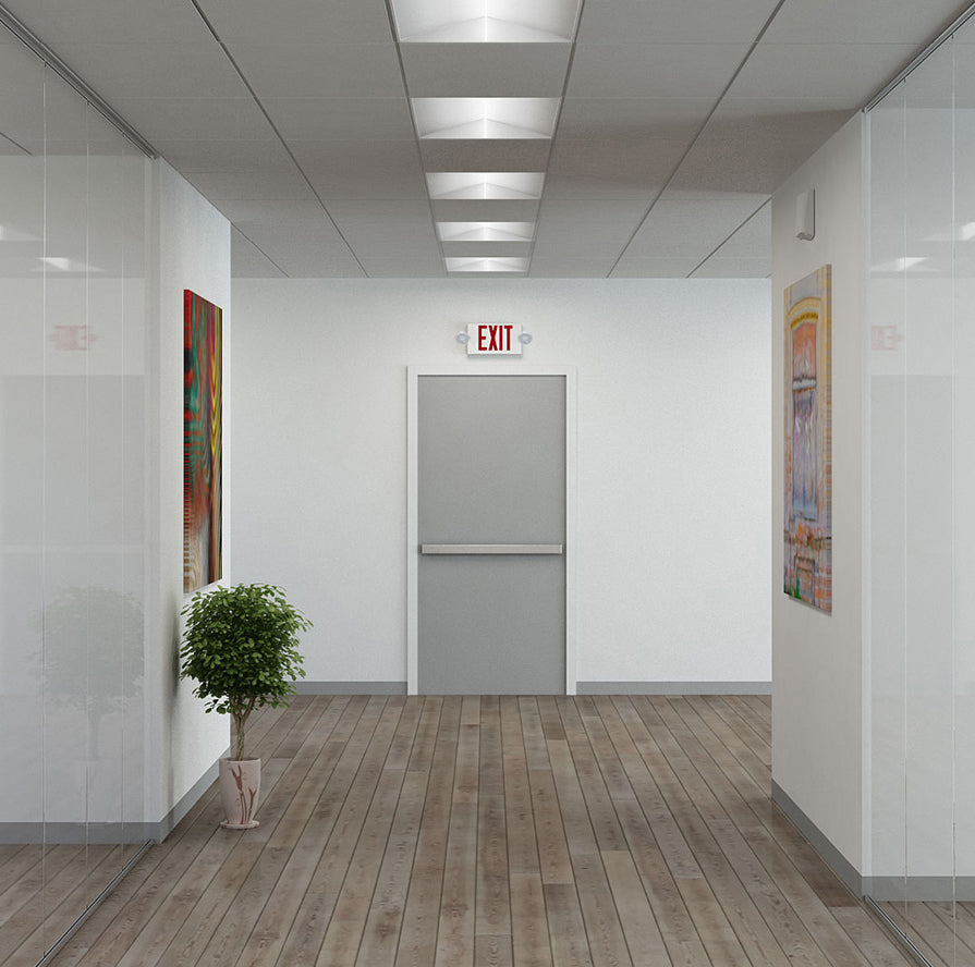 Sure-Lites APC Series Exit Sign with LED Emergency Light Heads – LBC ...