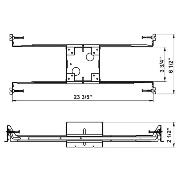Westgate ICF4SJBB 4" Fire-Rated Junction Box With Bar Hangers - 6 PACK