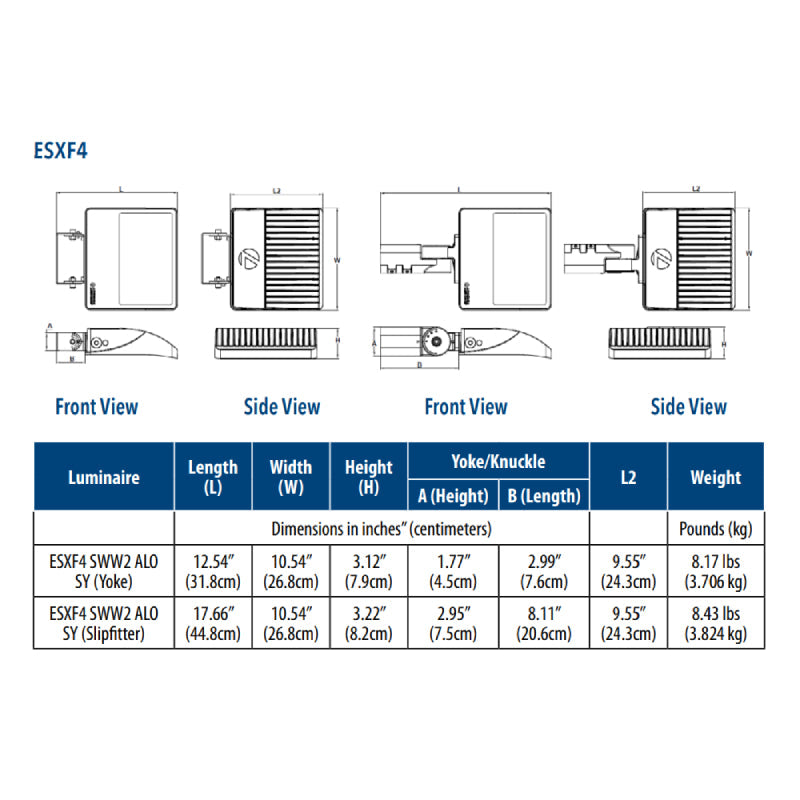 Lithonia Contractor Select ESXF4 Alo 150W LED Flood Light with Photoce